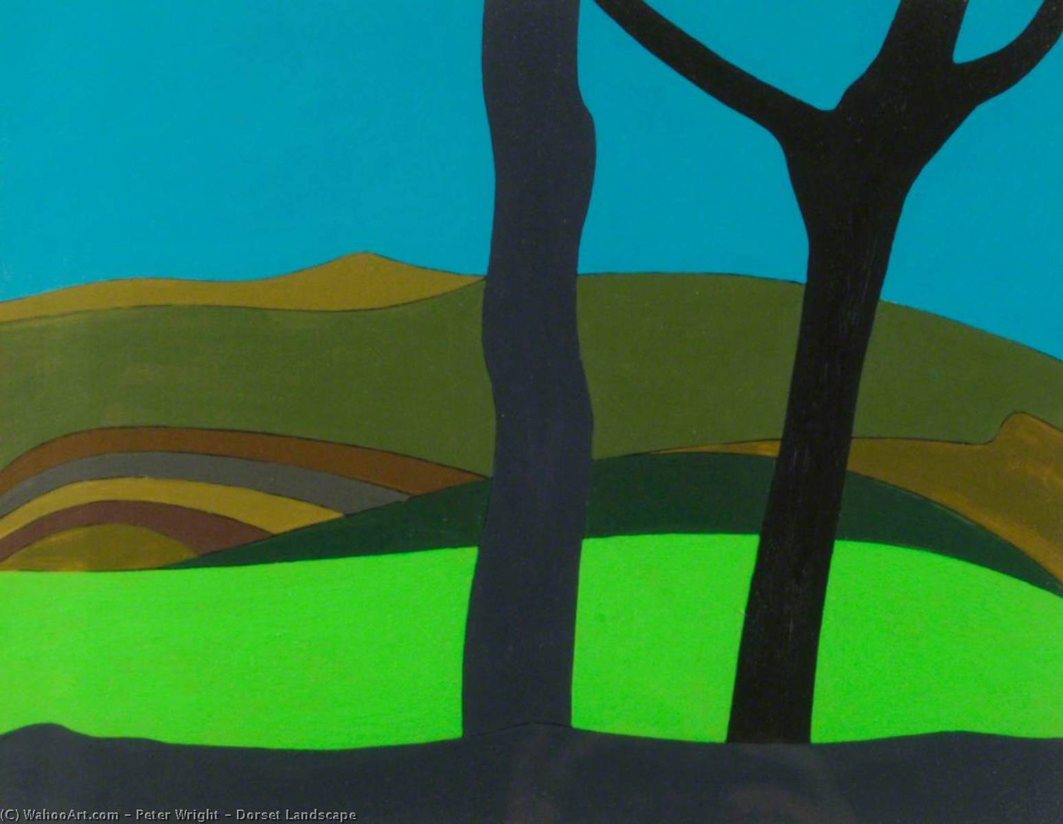 Dorset Landscape by Peter Wright Peter Wright | ArtsDot.com