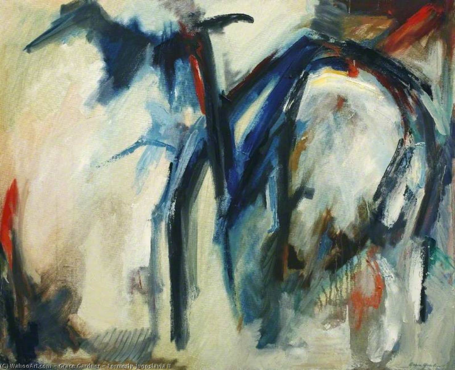 Autrefois Jugoslavia II, 1994 de Grace Gardner (1920-2013) Grace ...