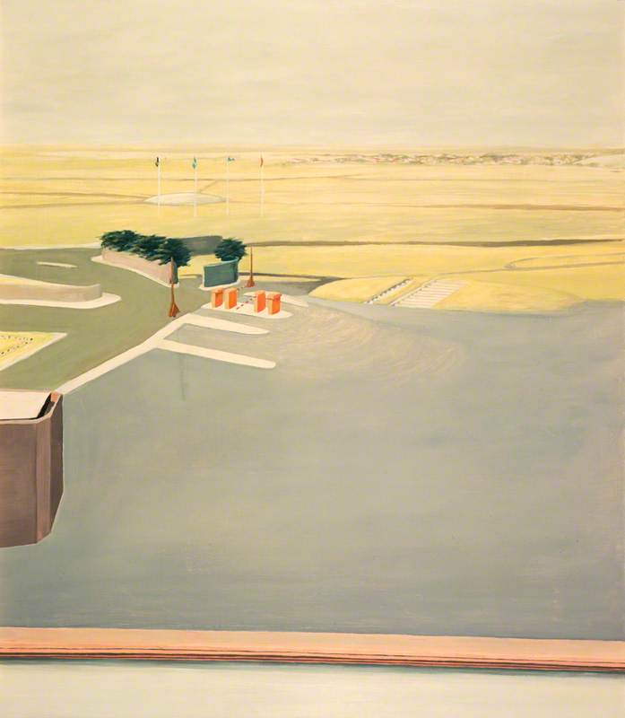 Carpark, Canal, 1994 by Carol Rhodes (1959-2018) Carol Rhodes | ArtsDot.com