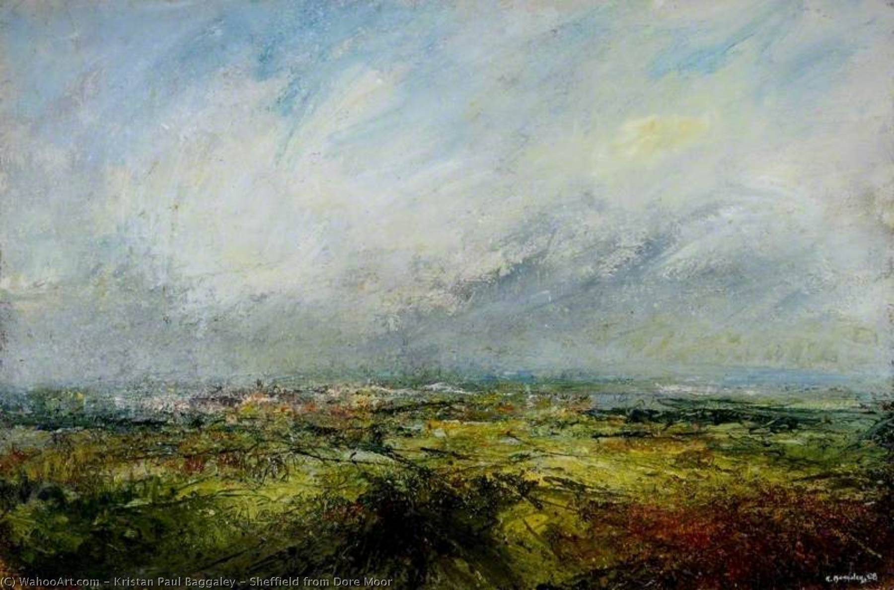 Sheffield from Dore Moor, 2008 by Kristan Paul Baggaley Kristan Paul ...