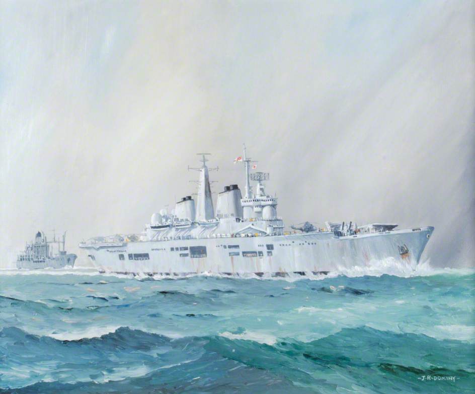 HMS `Invincible` by John Rowan Dominy John Rowan Dominy | ArtsDot.com