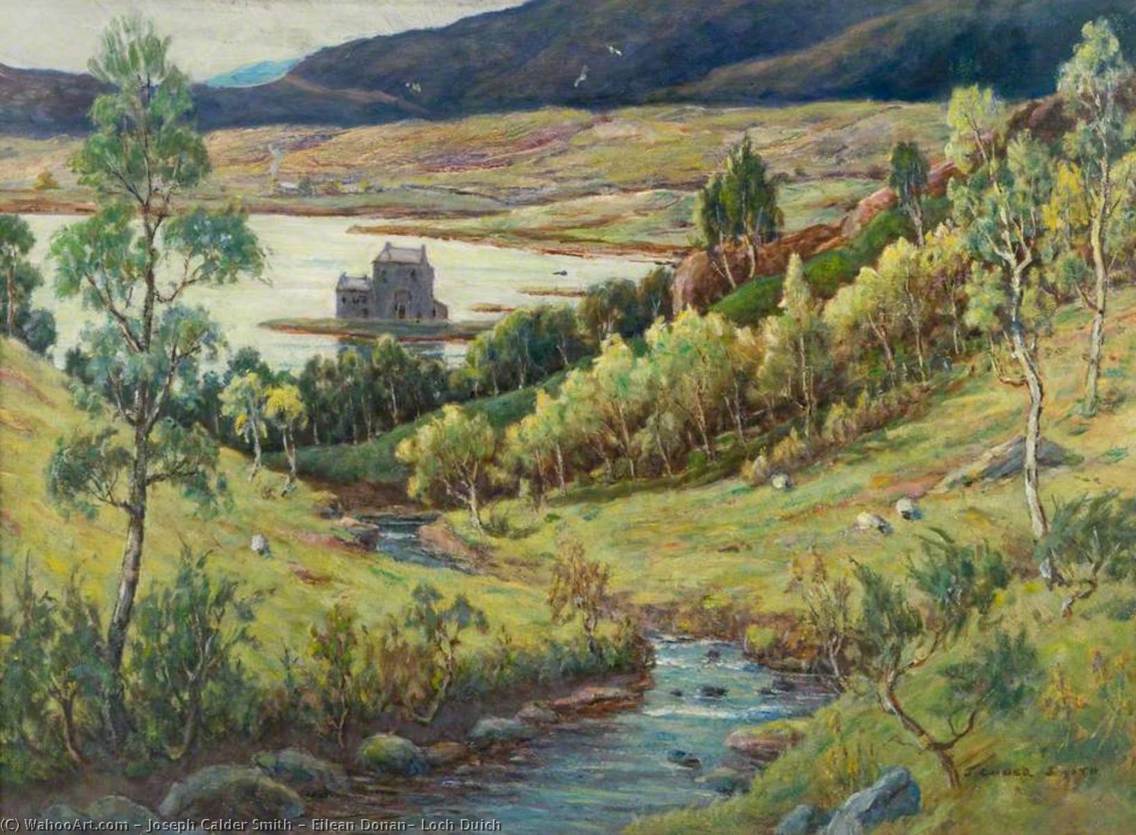 Eilean Donan, Loch Duich by Joseph Calder Smith (1876-1953) Joseph ...