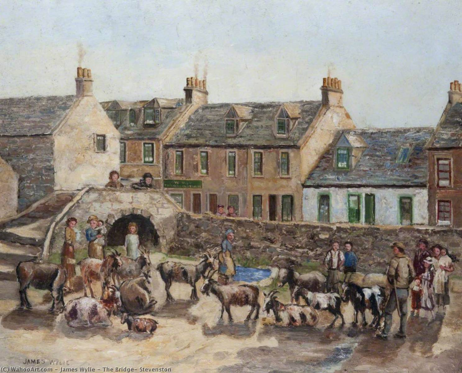 The Bridge, Stevenston by James Wylie (1865-1960) James Wylie | ArtsDot.com