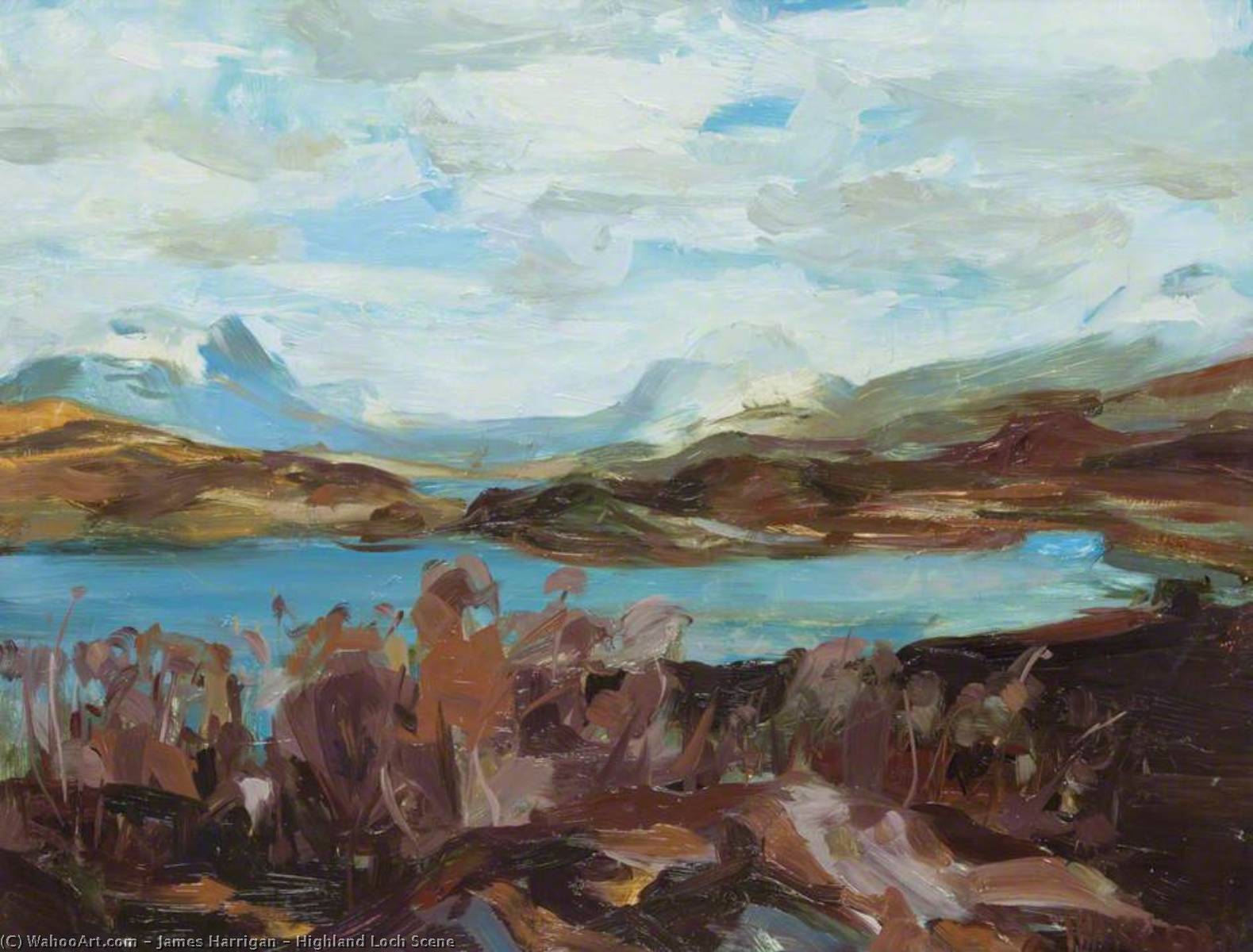 Highland Loch Scene by James Harrigan James Harrigan | ArtsDot.com