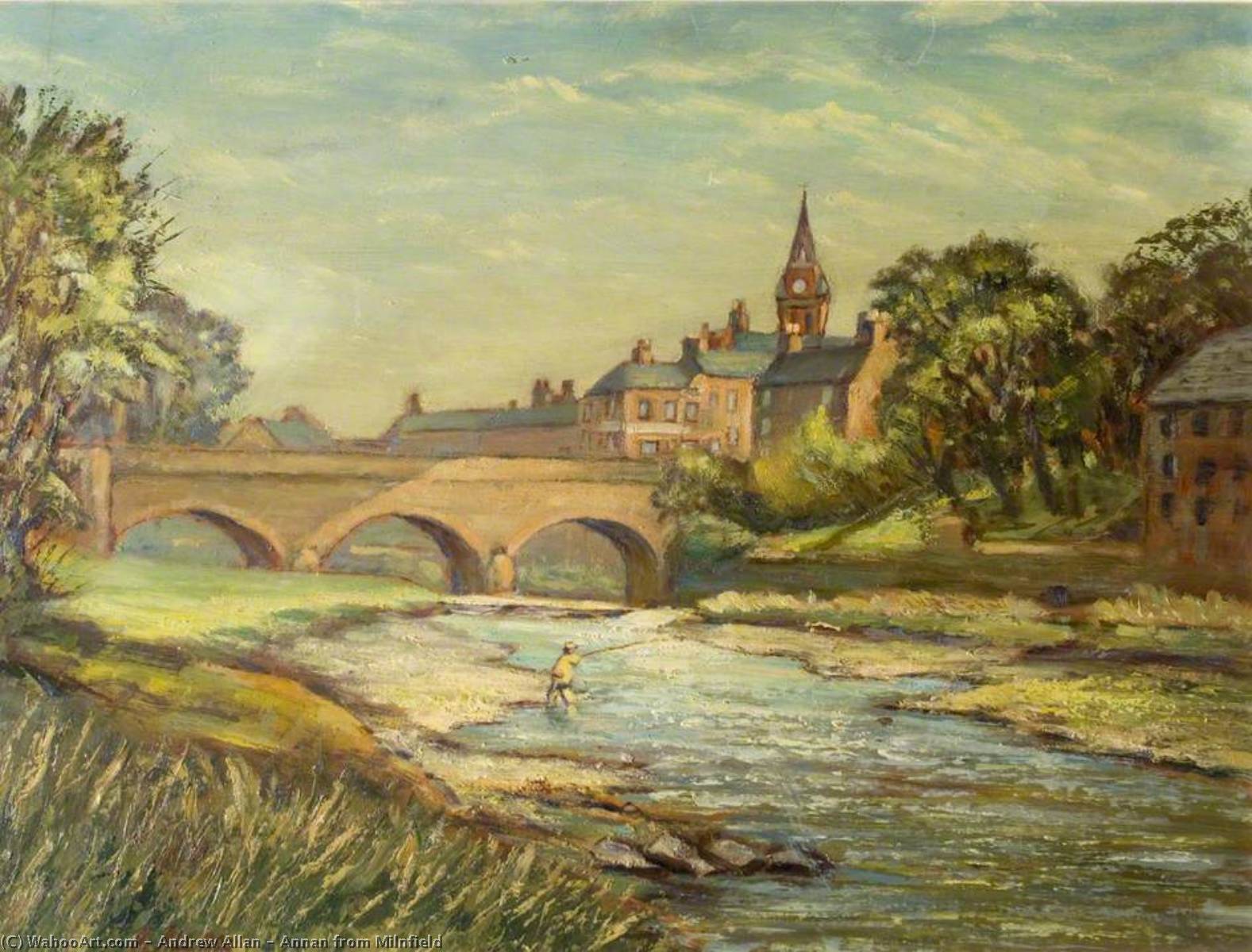 Paintings Reproductions Annan from Milnfield by Andrew Allan (Inspired ...