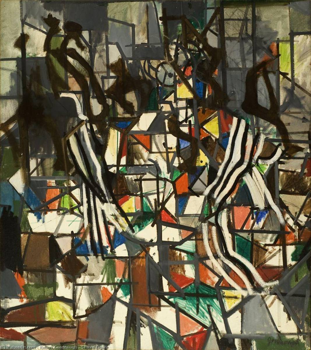 Seated Figure, 1958 by Robert Goodnough (1917-2010, United States ...