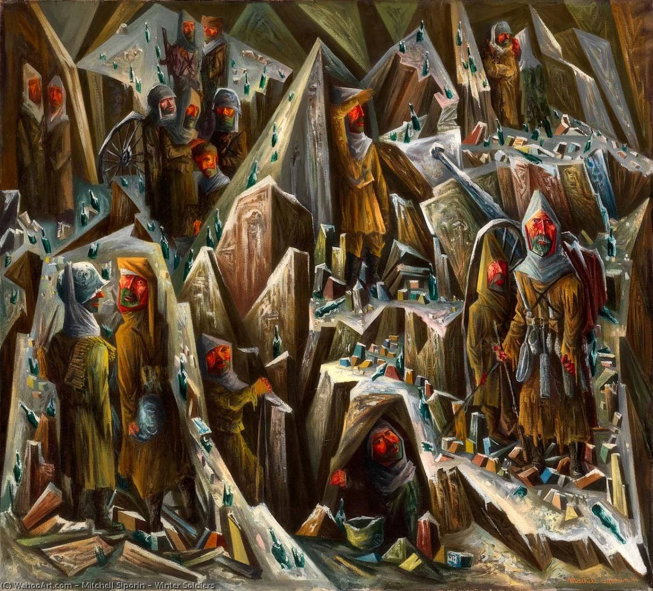 Buy Museum Art Reproductions Winter Soldiers, 1946 by Mitchell Siporin ...