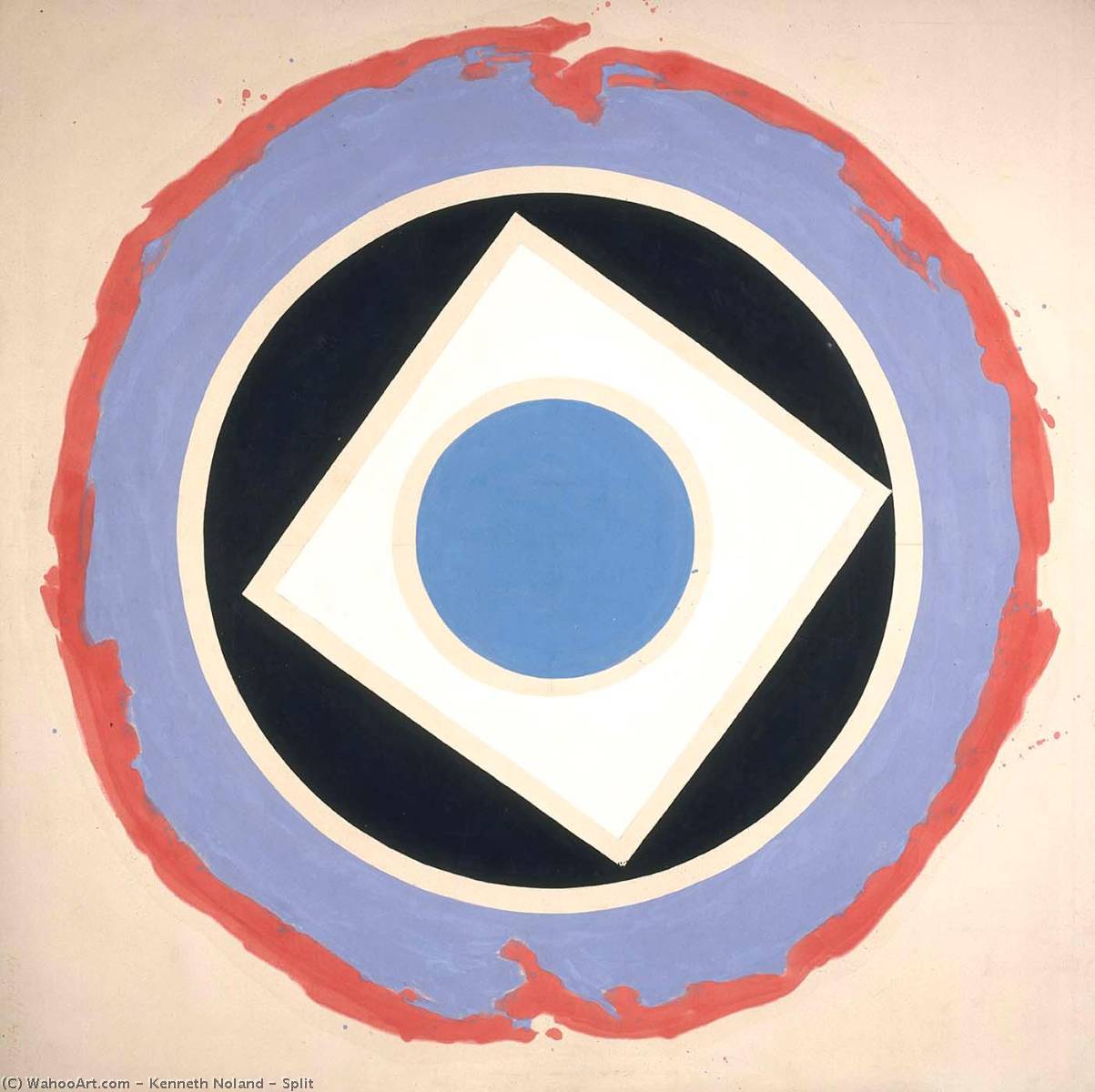 Split, 1959 by Kenneth Noland (1924-2010, United States) Kenneth Noland ...
