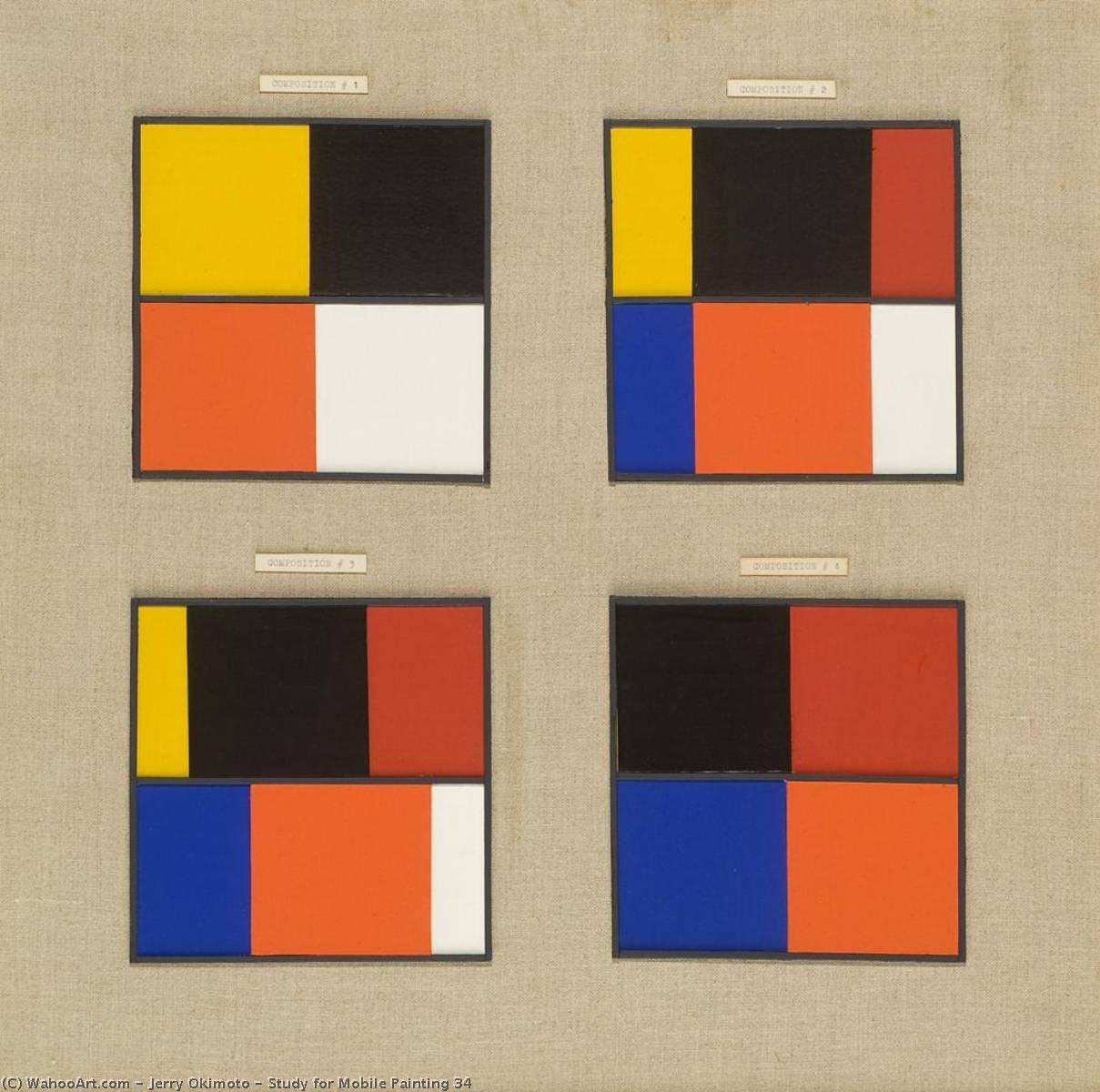 Get Art Reproductions Study for Mobile Painting 34, 1964 by Jerry ...