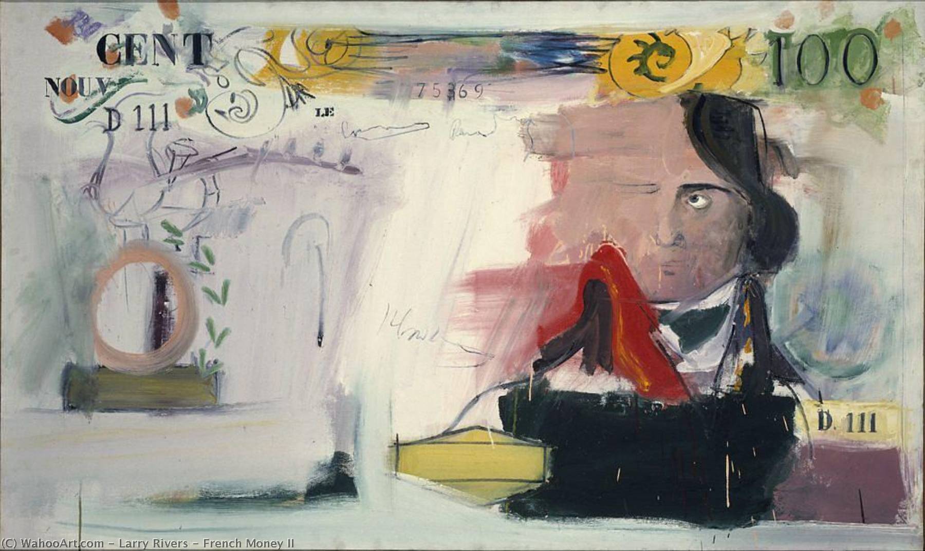 French Money II, 1962 by Larry Rivers (1923-2002, United States) Larry ...