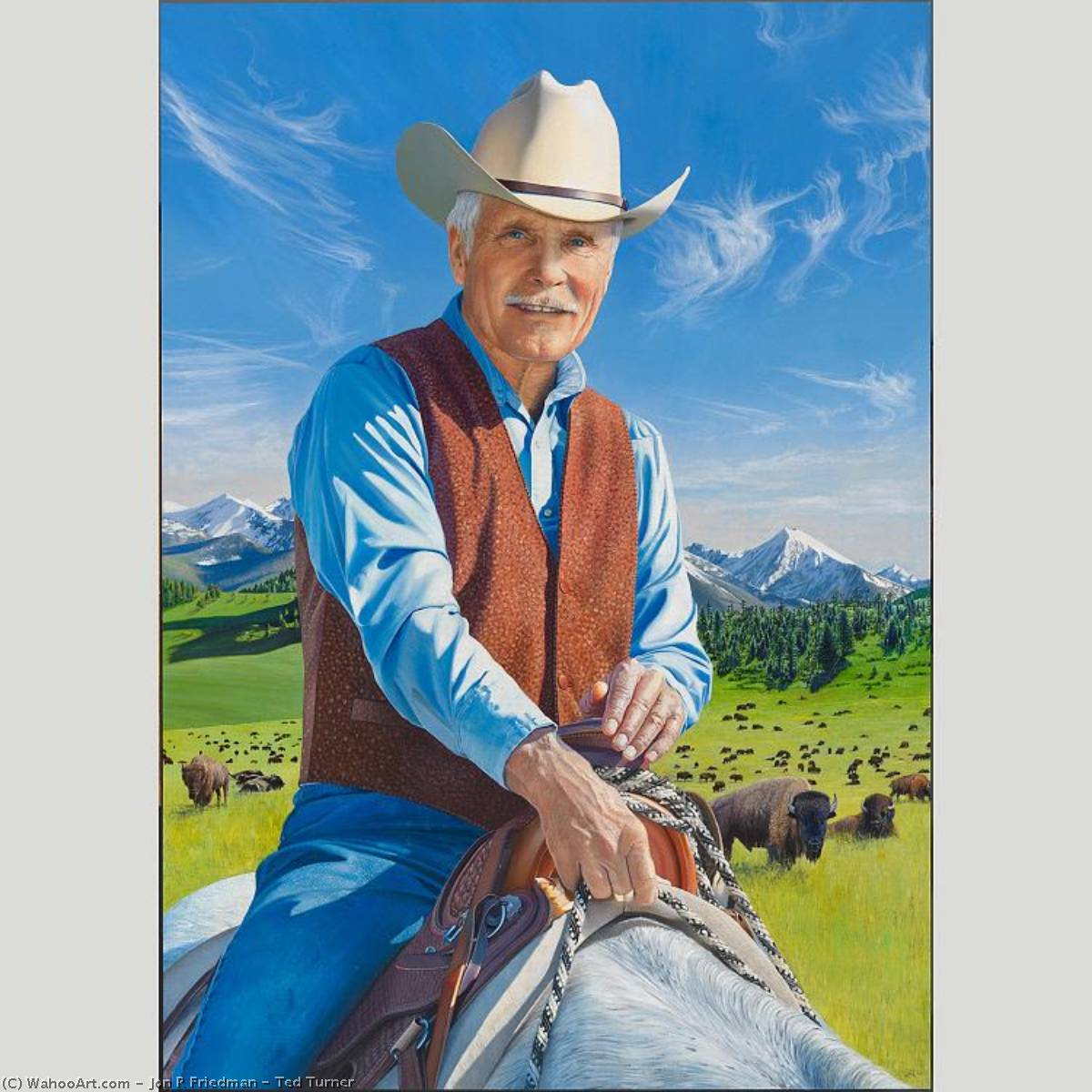 Тед Тернер, 2013 по Jon R Friedman Jon R Friedman | ArtsDot.com