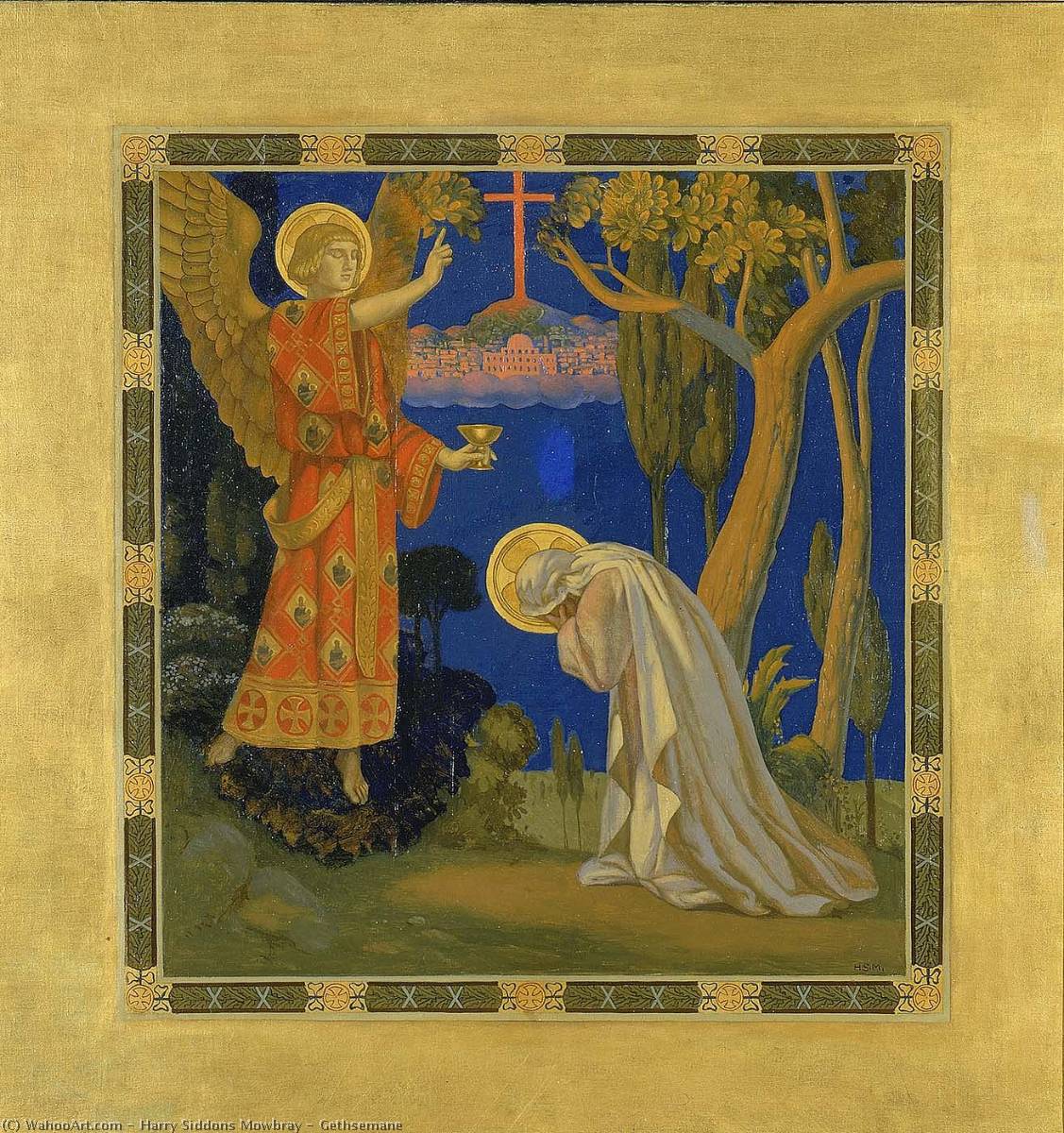 Order Artwork Replica Gethsemane, 1925 by Harry Siddons Mowbray (1858 ...