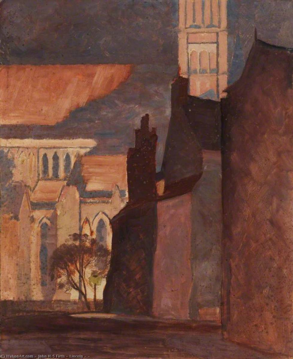 Paintings Reproductions Lincoln ( ) by John H. S Firth (Inspired By ...