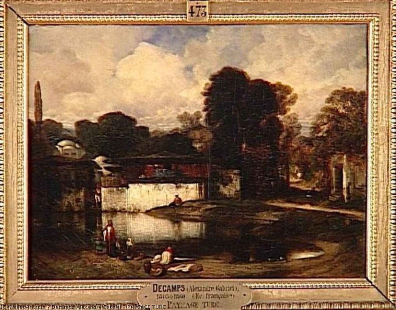 Reproduções De Belas Artes TURC por Alexandre Gabriel Decamps (1803 ...