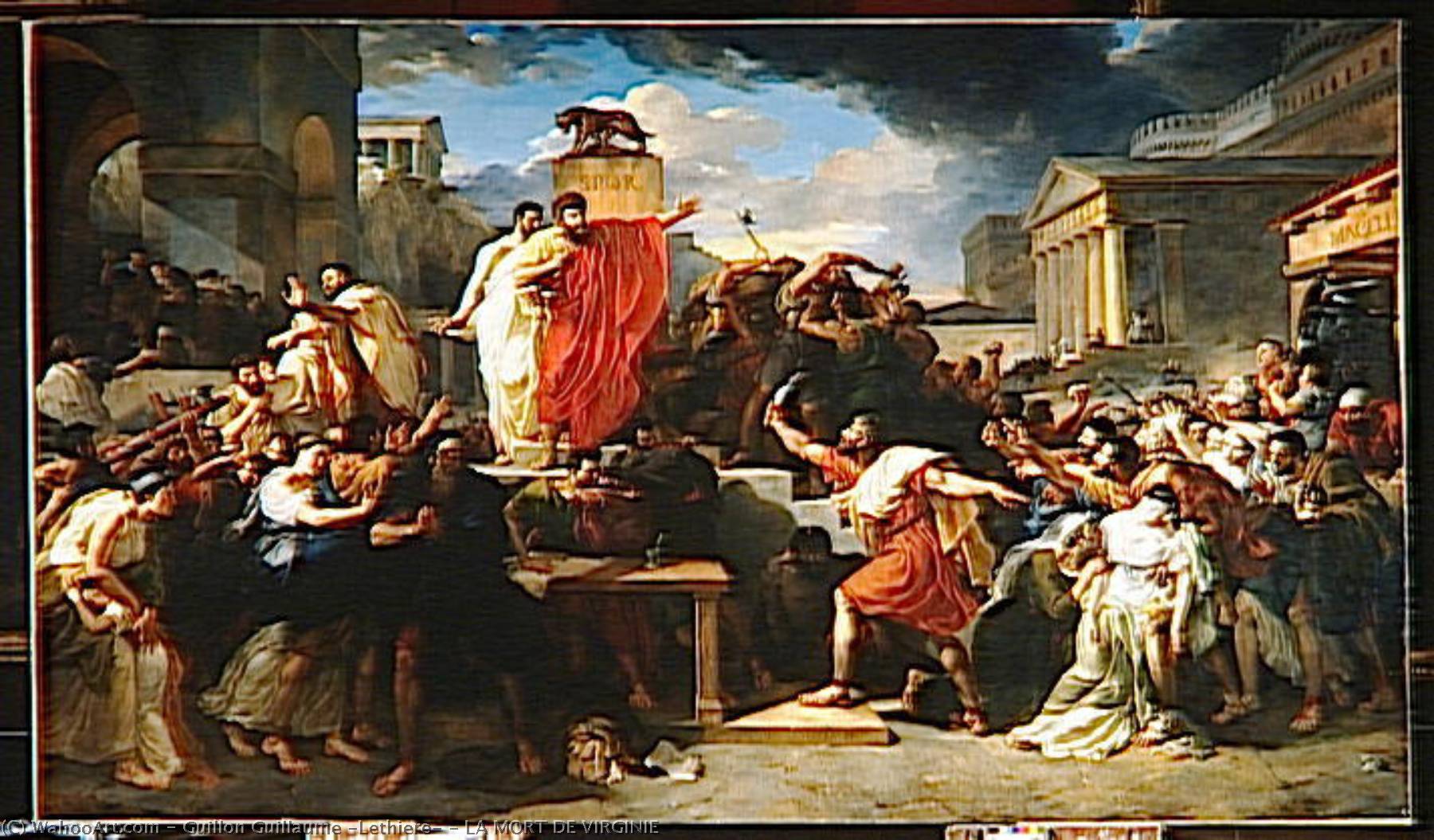 Acheter Reproductions D'art De Musée LA MORT DE VIRGINIE de Guillon ...