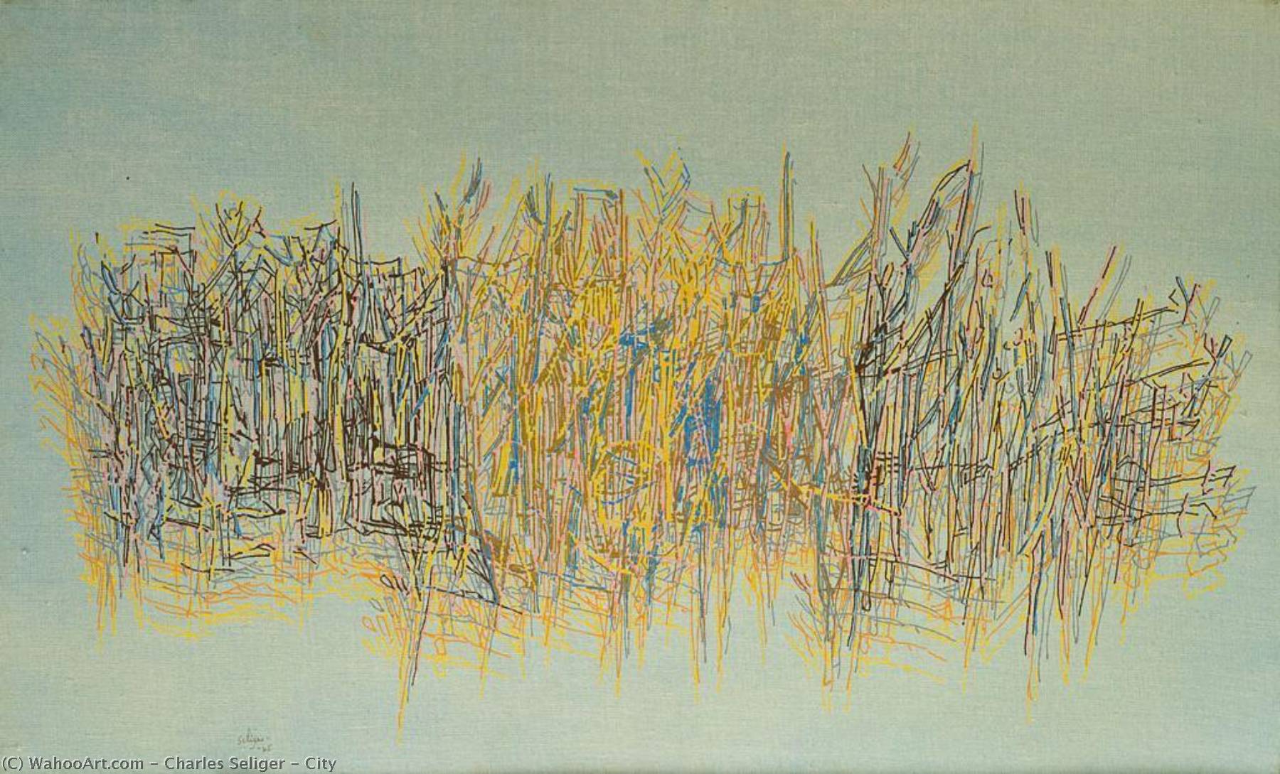 City, 1965 by Charles Seliger (1926-2009) Charles Seliger | ArtsDot.com