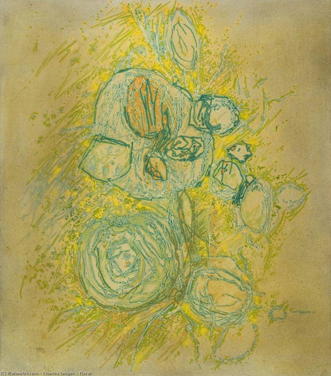 Floral, 1964 by Charles Seliger (1926-2009) Charles Seliger | ArtsDot.com