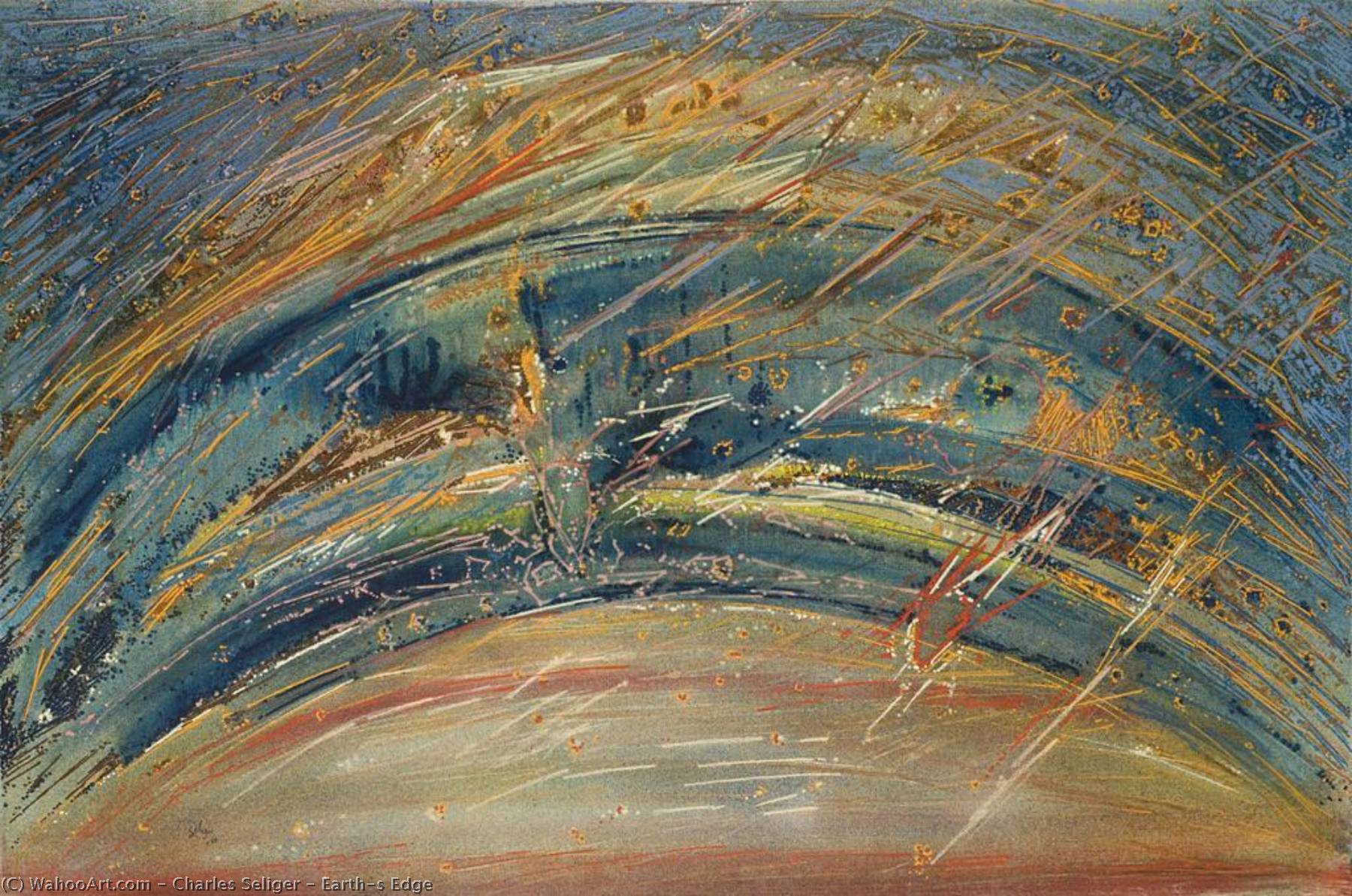 Earth`s Edge, 1964 by Charles Seliger (1926-2009) Charles Seliger ...