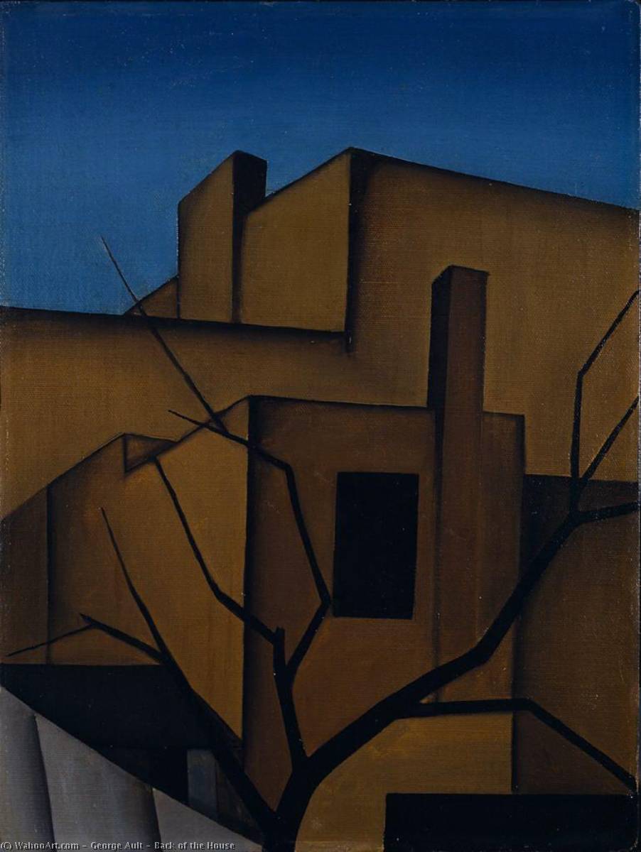 Oil Painting Replica Back of the House, 1923 by George Copeland Ault ...