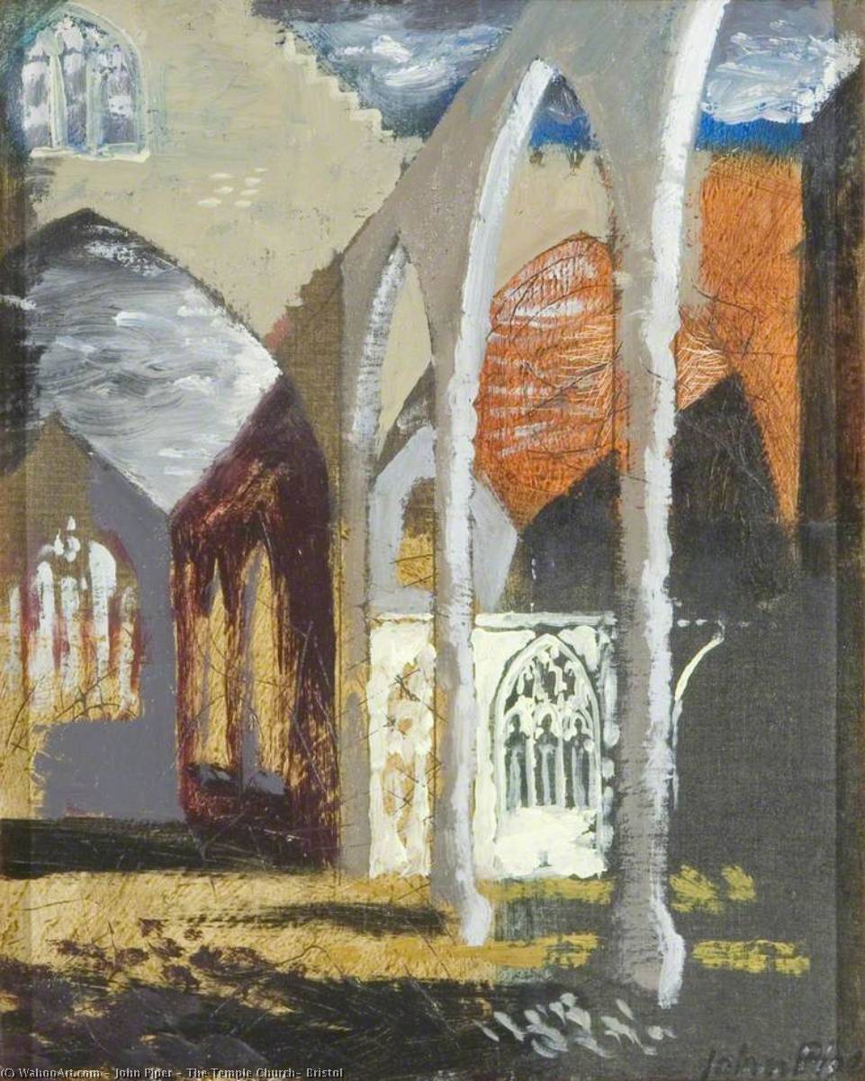 Get Art Reproductions The Temple Church, Bristol, 1940 by John Piper ...