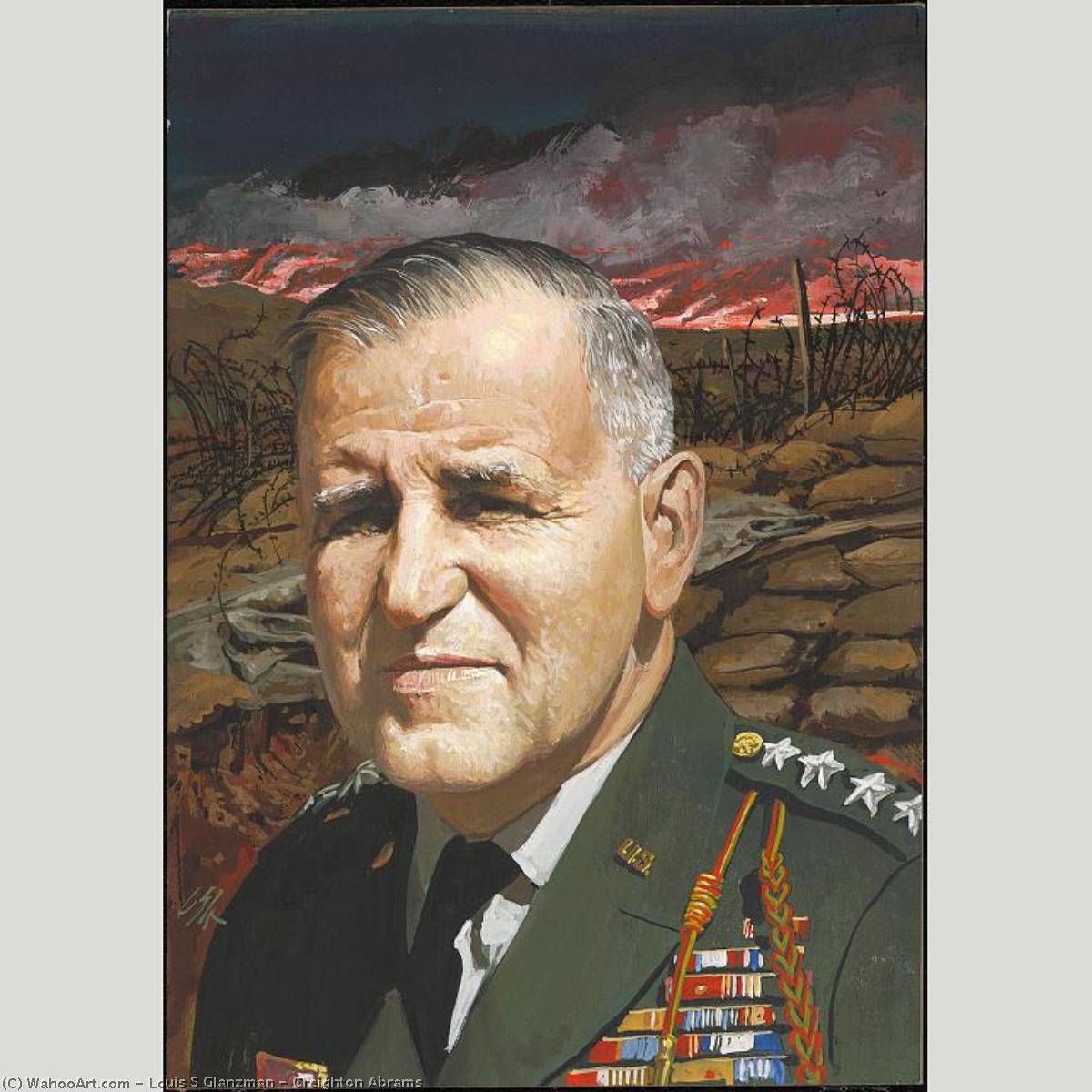 Creighton Abrams, 1968 by Louis S Glanzman Louis S Glanzman | ArtsDot.com
