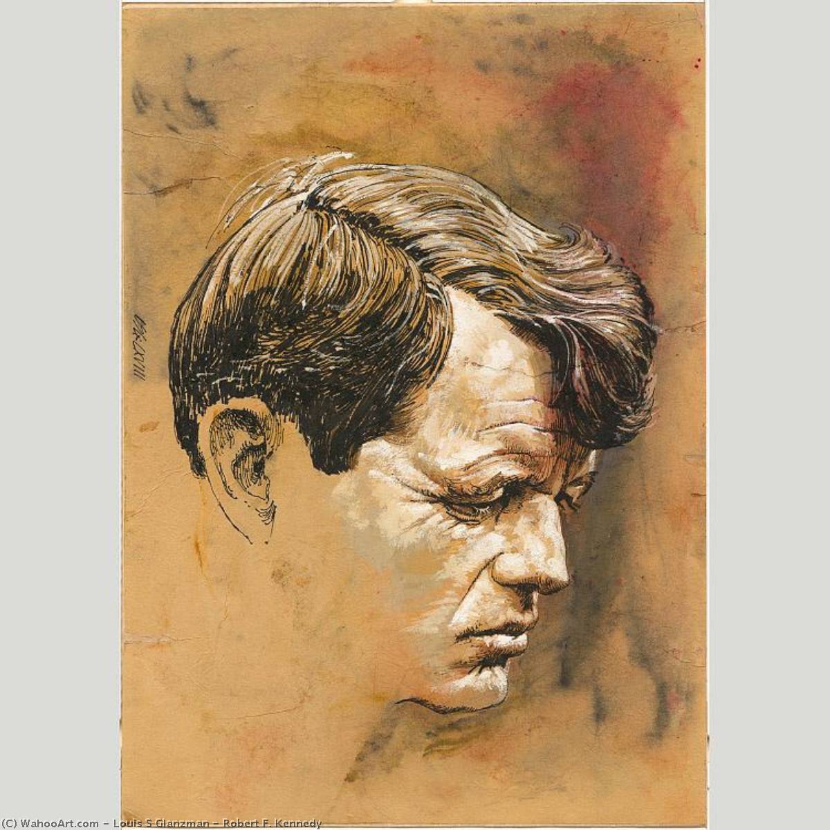 Oil Painting Replica Robert F. Kennedy, 1968 by Louis S Glanzman ...
