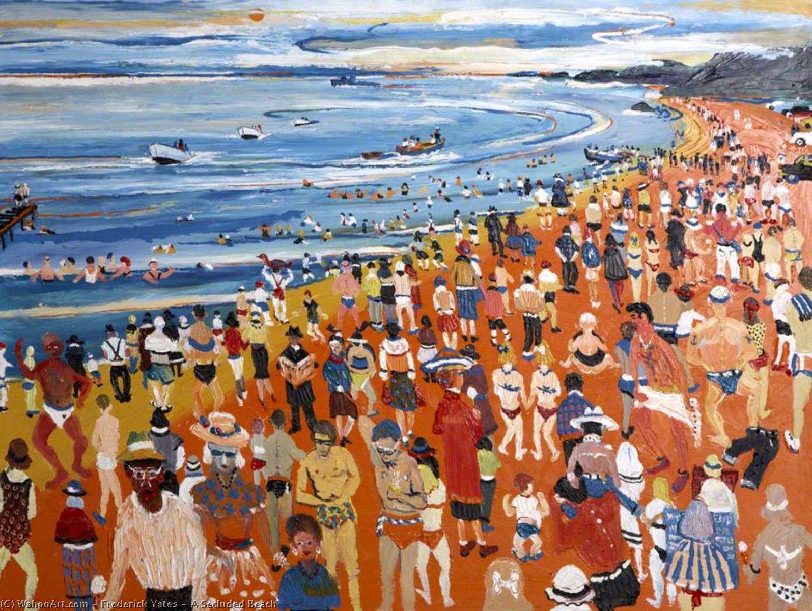 A Secluded Beach by Frederick Yates Frederick Yates | ArtsDot.com