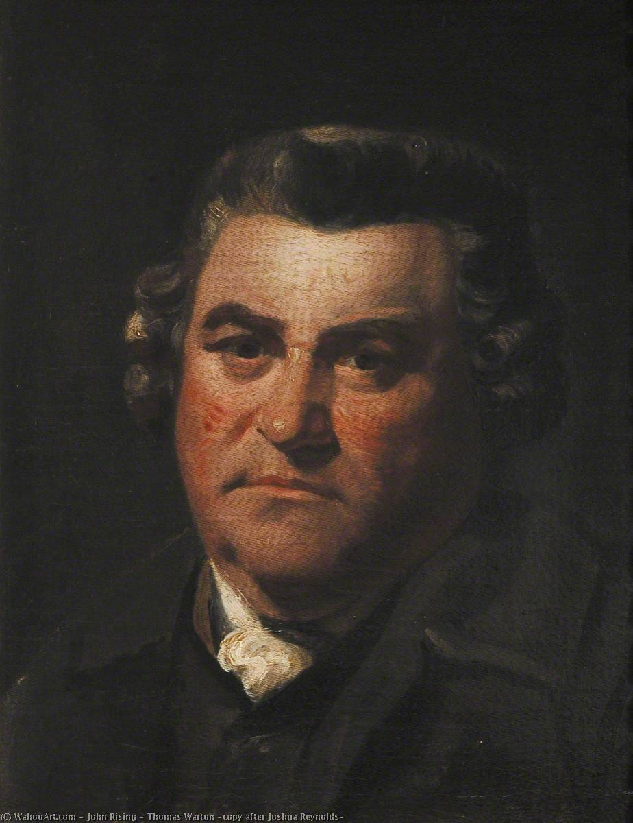 Thomas Warton (copy after Joshua Reynolds) by John Rising John Rising ...
