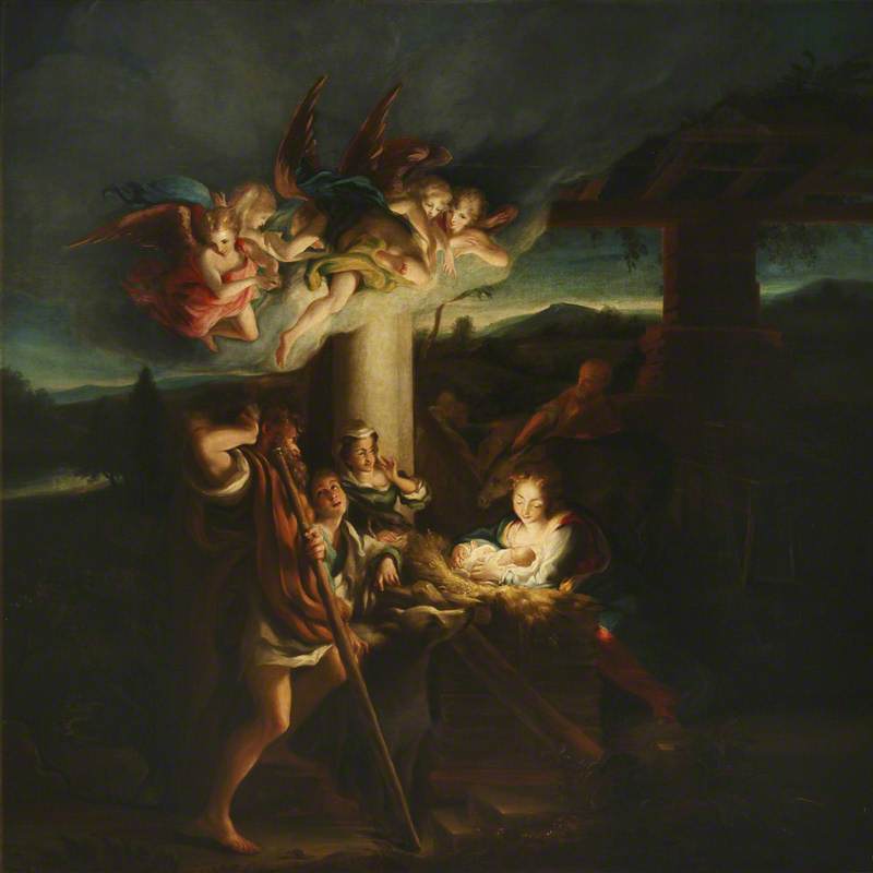 La notte (Adorazione dei Pastori) (dopo Correggio) di James Cranke The ...