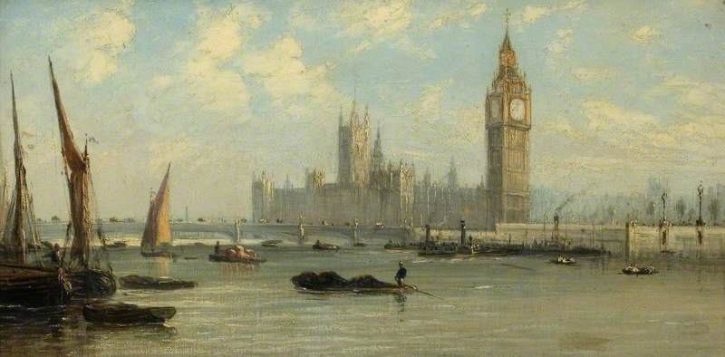 The Houses of Parliament, 1844 by George Chambers Ii George Chambers Ii ...