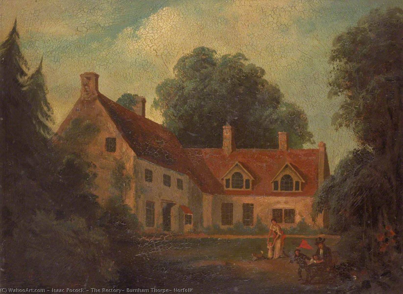 The Rectory, Burnham Thorpe, Norfolk by Isaac Pocock Isaac Pocock ...