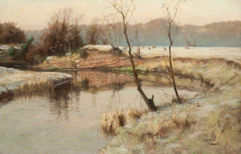 A Frosty Morning near the Lugar, Mauchline by James Riddel James Riddel ...