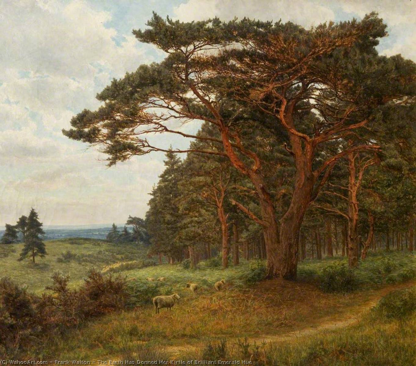 The Earth Has Donned Her Kirtle of Brilliant Emerald Hue by Frank ...