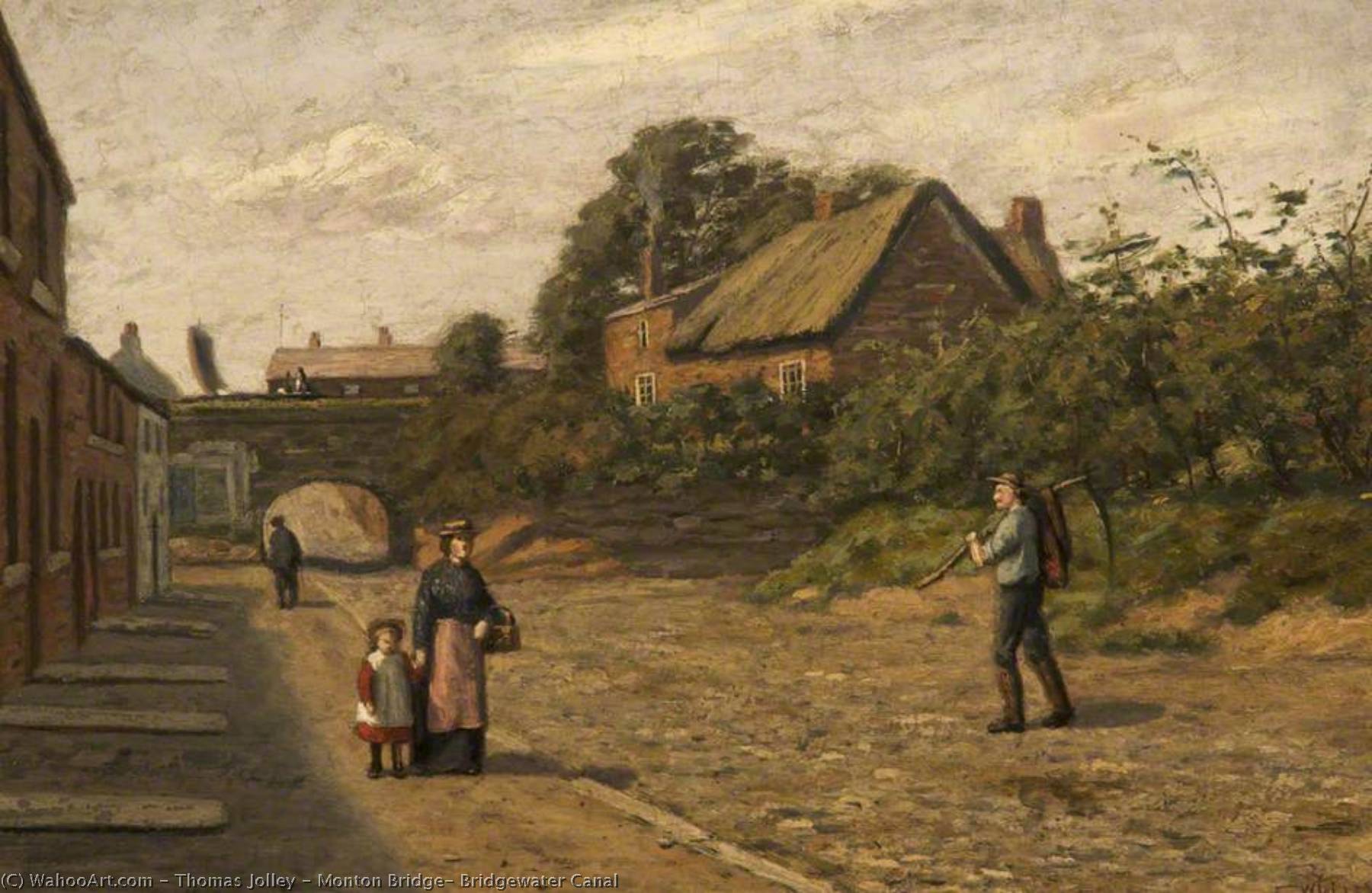 Monton Bridge, Bridgewater Canal, 1896 by Thomas Jolley Thomas Jolley ...