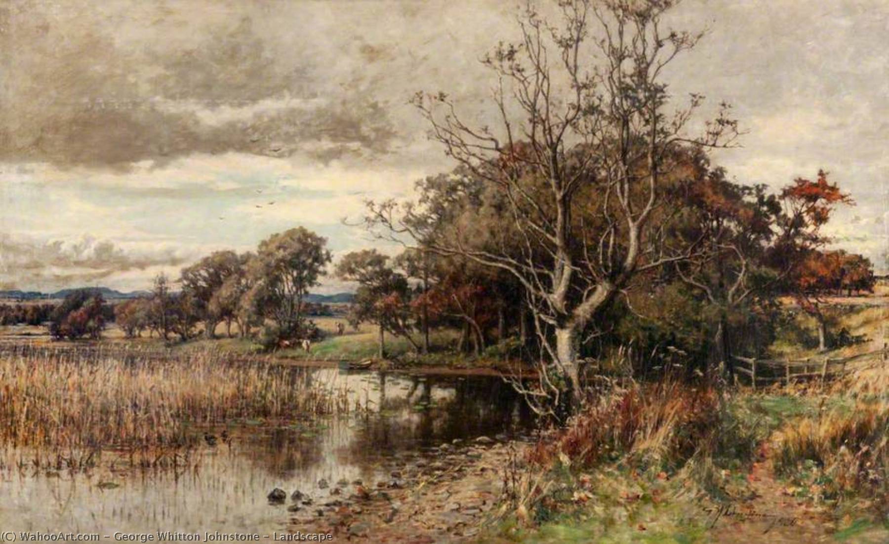 Landscape, 1880 by George Whitton Johnstone George Whitton Johnstone ...