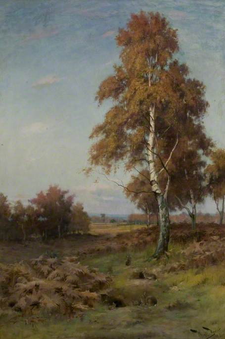 Order Artwork Replica Tree and Rabbits, 1894 by Wright Barker (1864 ...