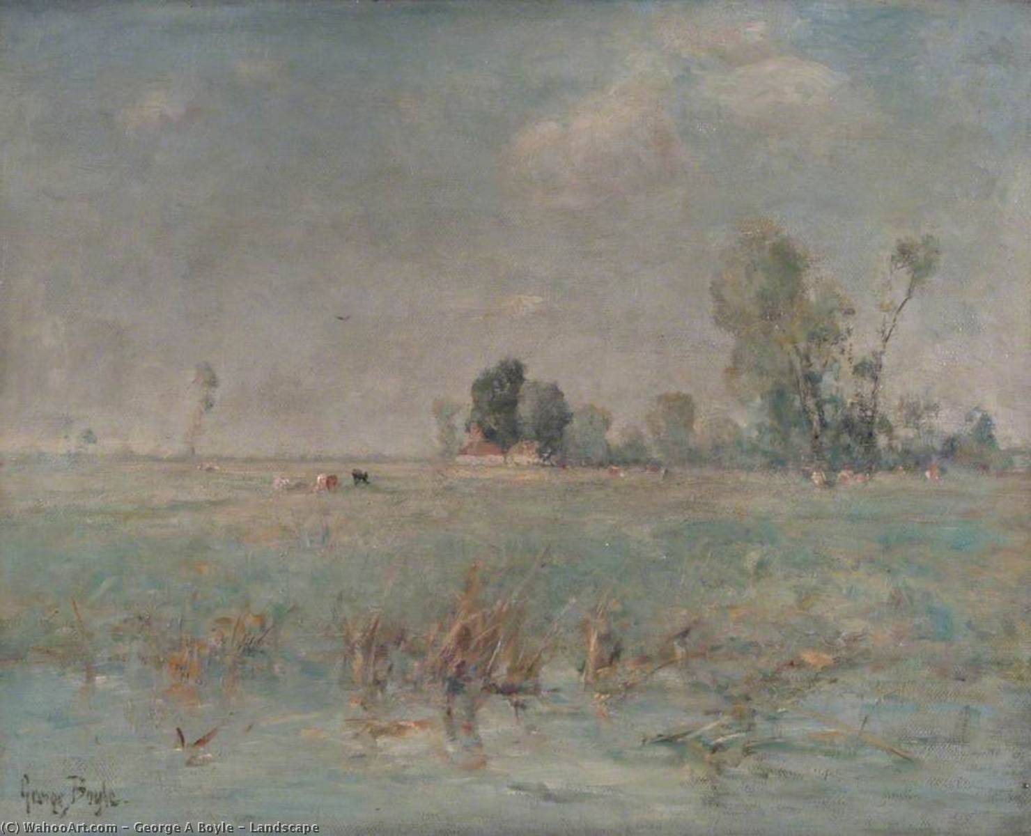 Artwork Replica Landscape by George A Boyle (1826-1899) | ArtsDot.com