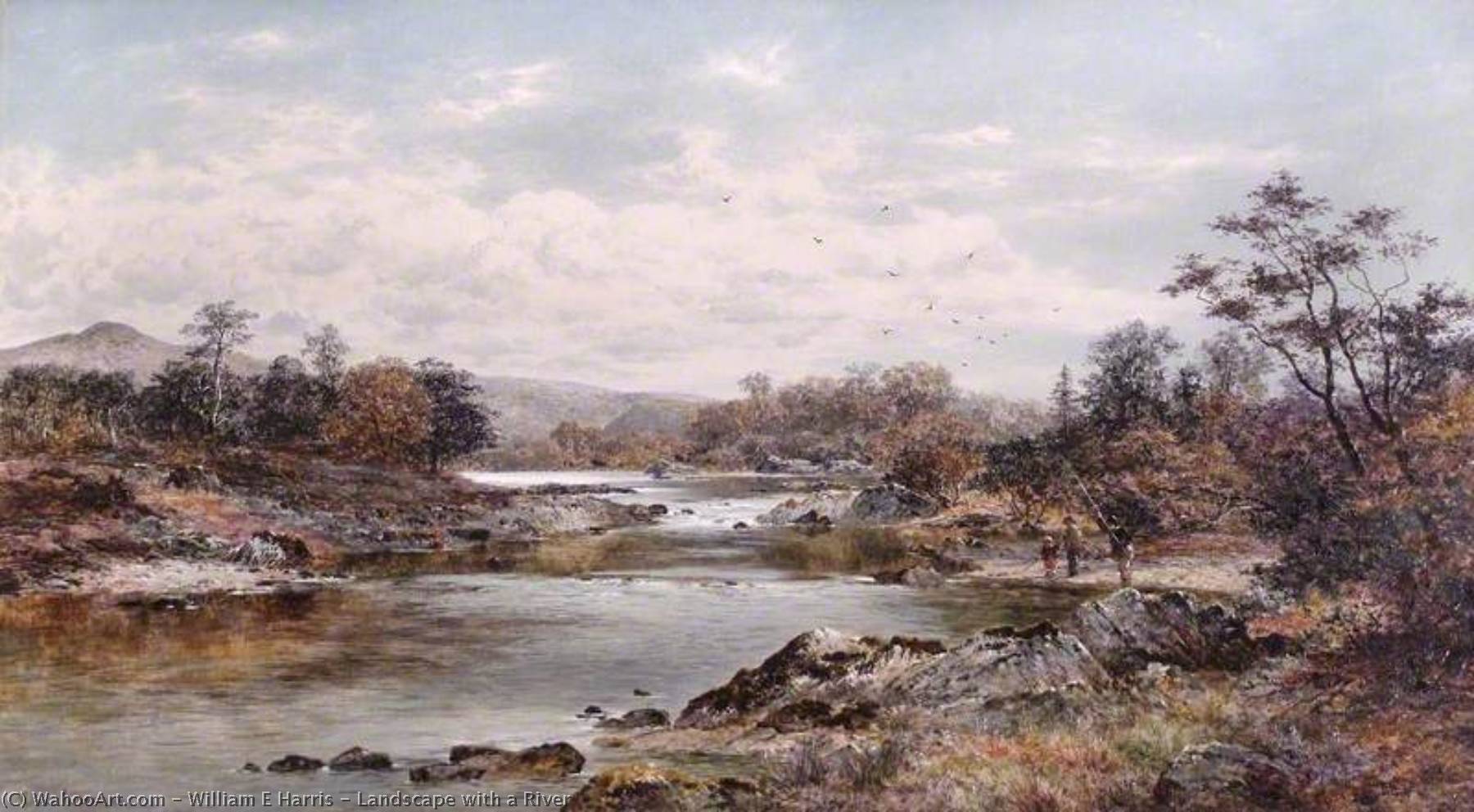 Landscape with a River, 1881 by William E Harris William E Harris ...