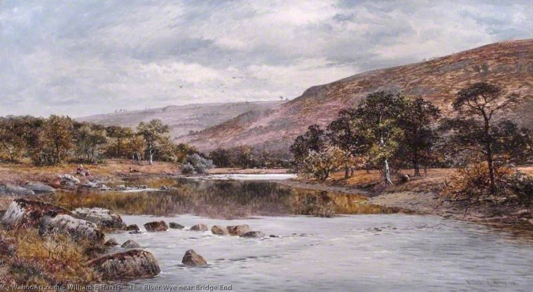 The River Wye near Bridge End, 1880 by William E Harris William E ...