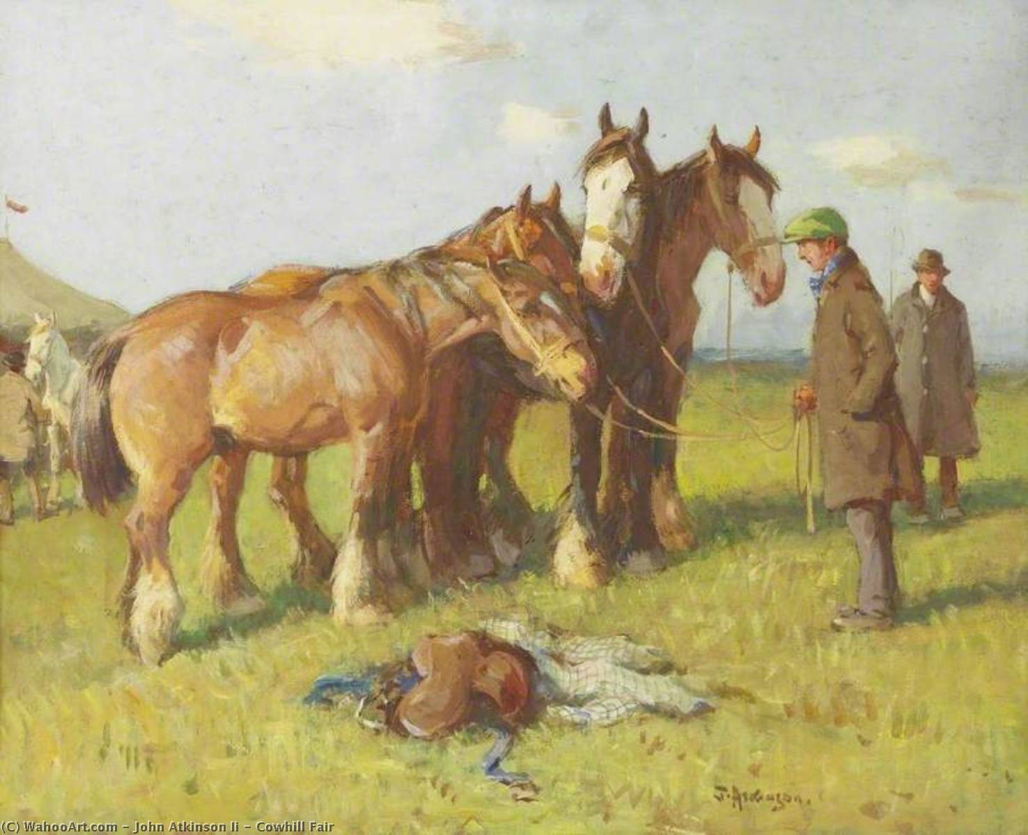 Get Art Reproductions Cowhill Fair, 1919 by John Atkinson Ii (1863-1924 ...