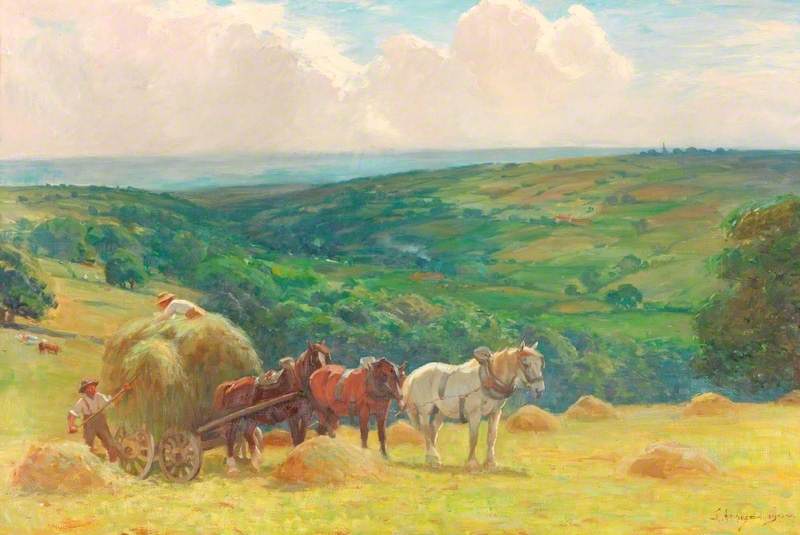 Museum Art Reproductions Haymaking, 1900 by John Atkinson Ii (1863-1924 ...