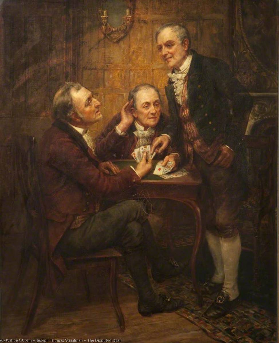 The Disputed Deal, 1894 by Joseph Thomas Steadman Joseph Thomas ...