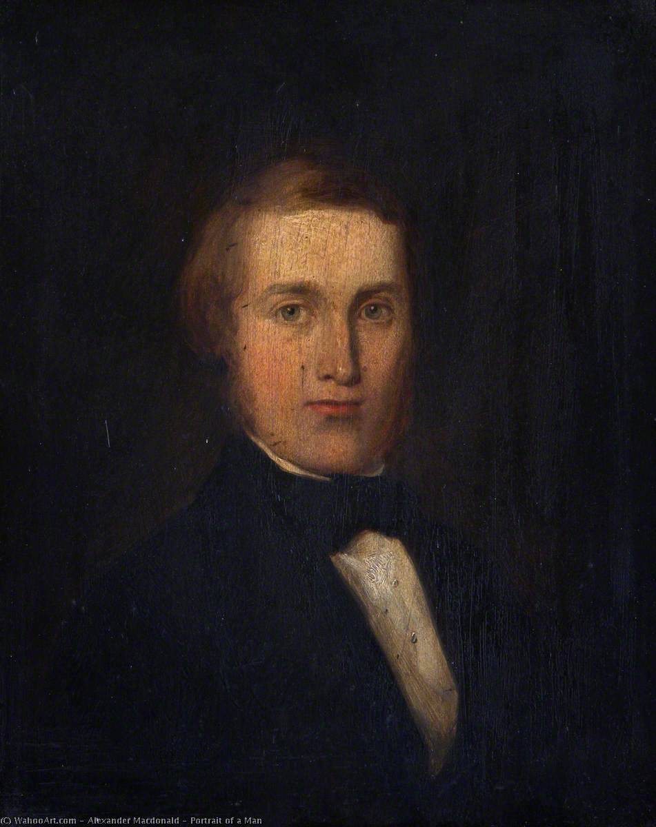 Portrait d`un homme de Alexander Macdonald Alexander Macdonald ...