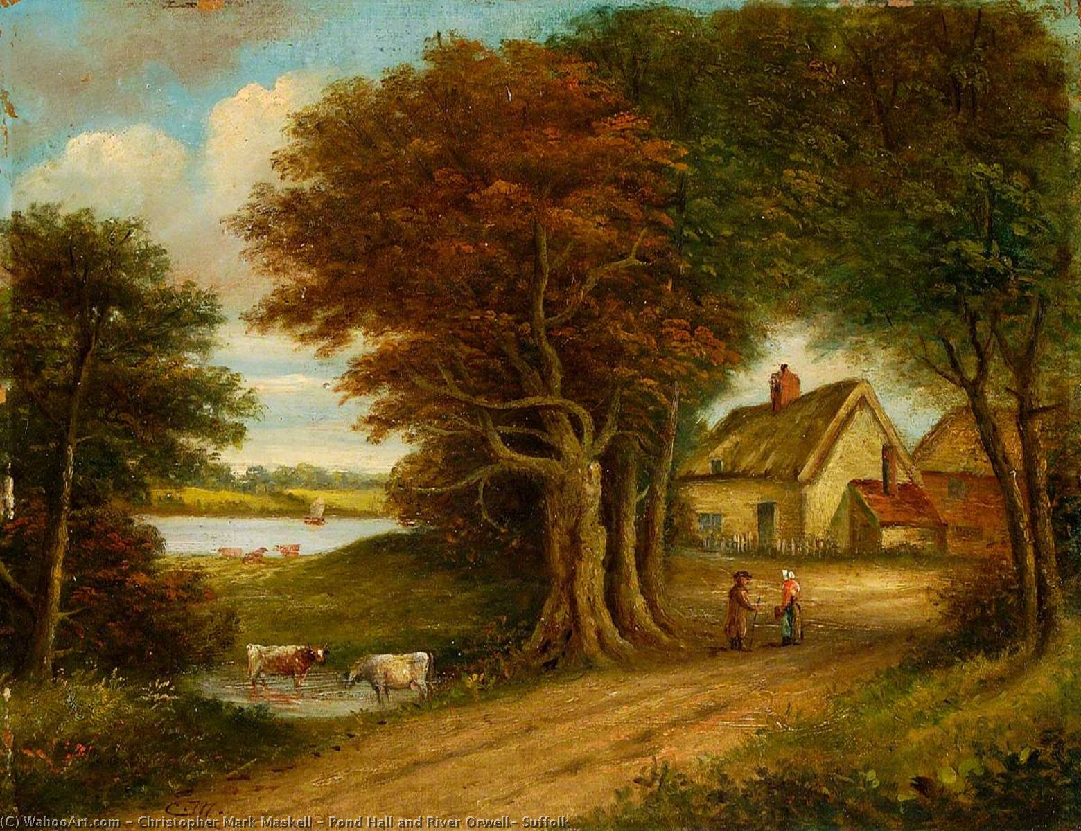 Pond Hall and River Orwell, Suffolk, 1920 by Christopher Mark Maskell ...