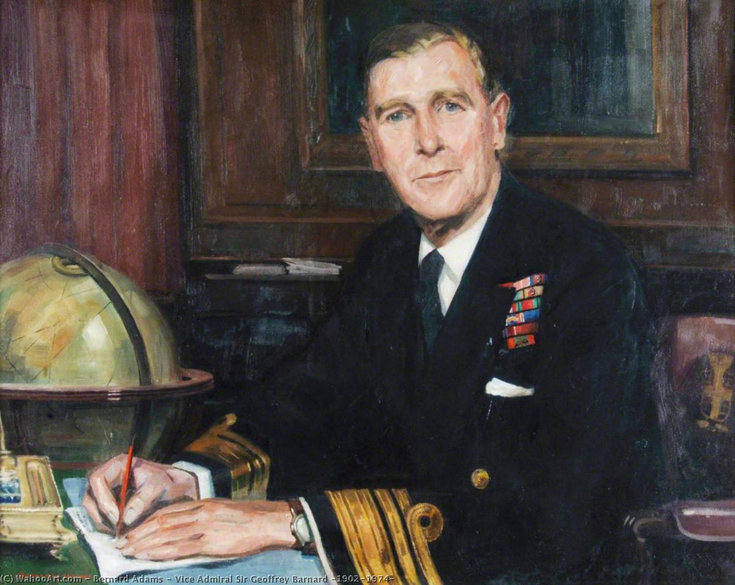 Vice Admiral Sir Geoffrey Barnard (1902–1974) by Bernard Adams Bernard ...