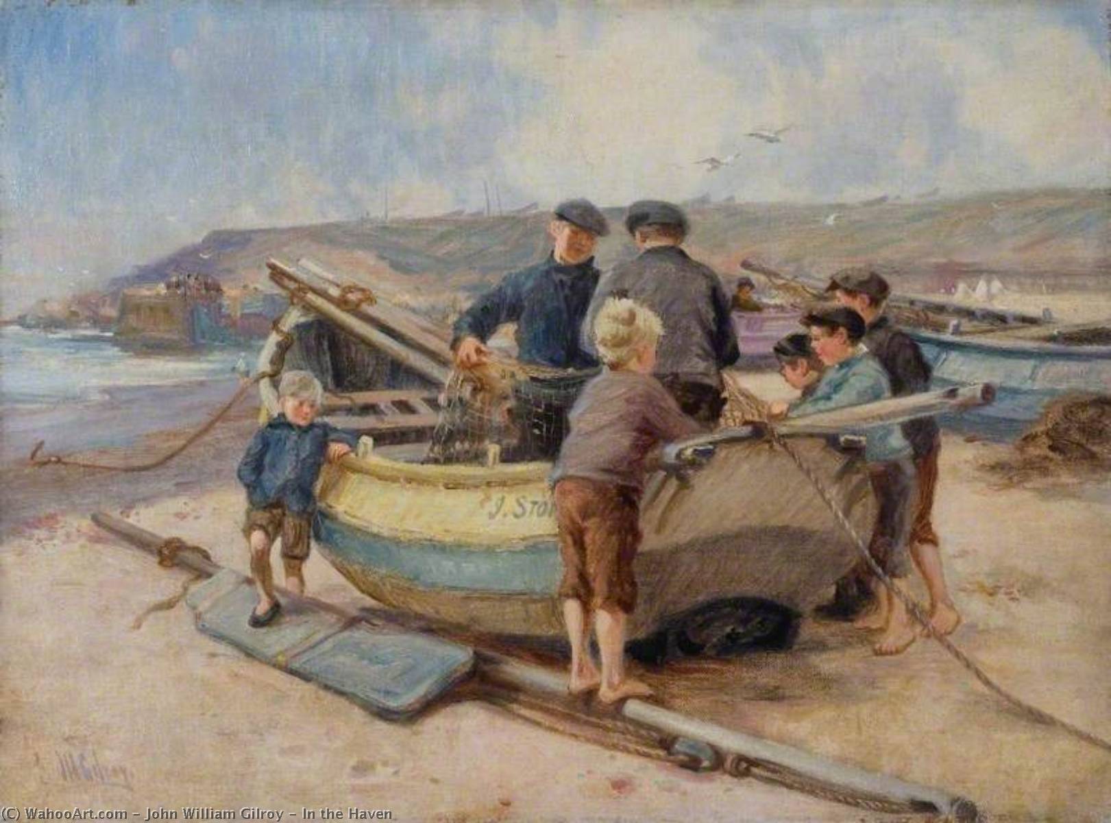 In the Haven by John William Gilroy John William Gilroy | ArtsDot.com