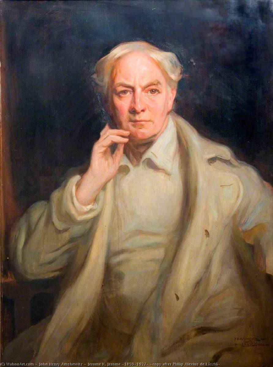 Jerome K. Jerome (1859–1927) (copy after Philip Alexius de László) by John Henry Amshewitz John ...