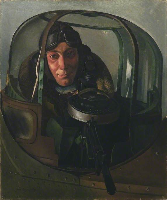 An Air Gunner in a Gun Turret Sergeant G. Holmes, DFM, 1939 by John ...
