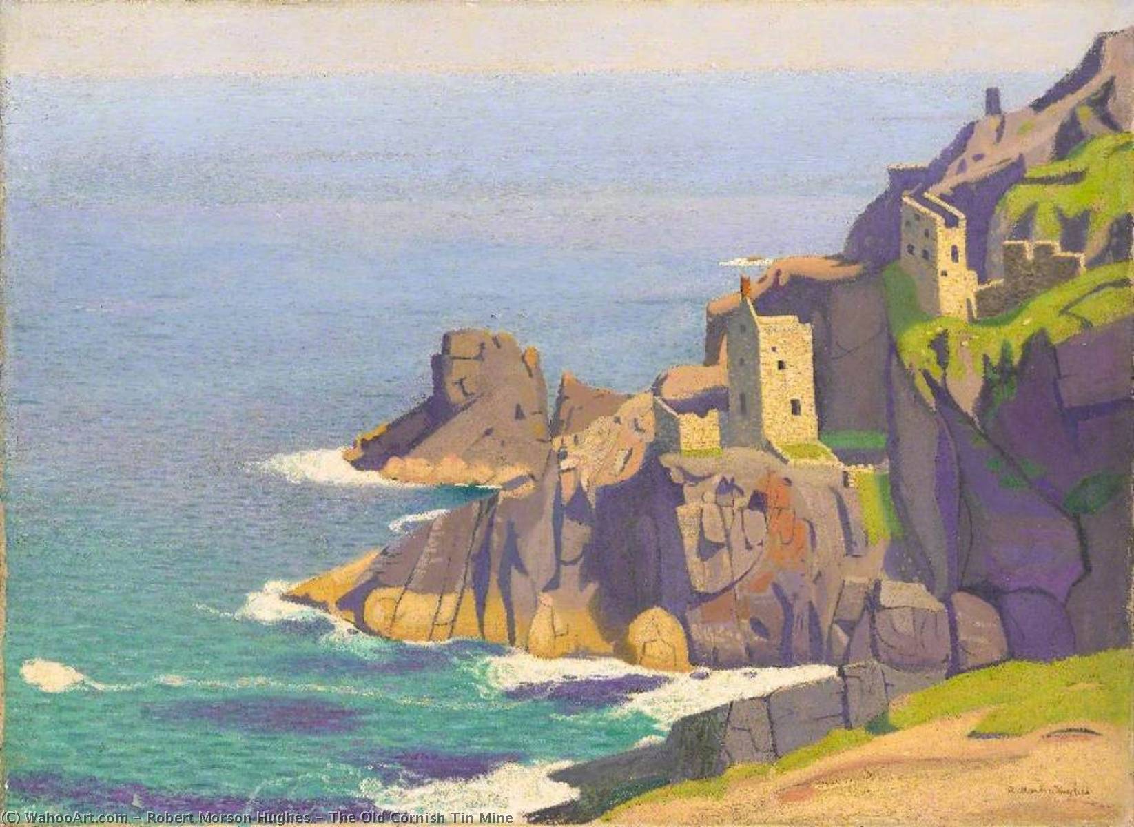 The Old Cornish Tin Mine, 1938 by Robert Morson Hughes Robert Morson ...