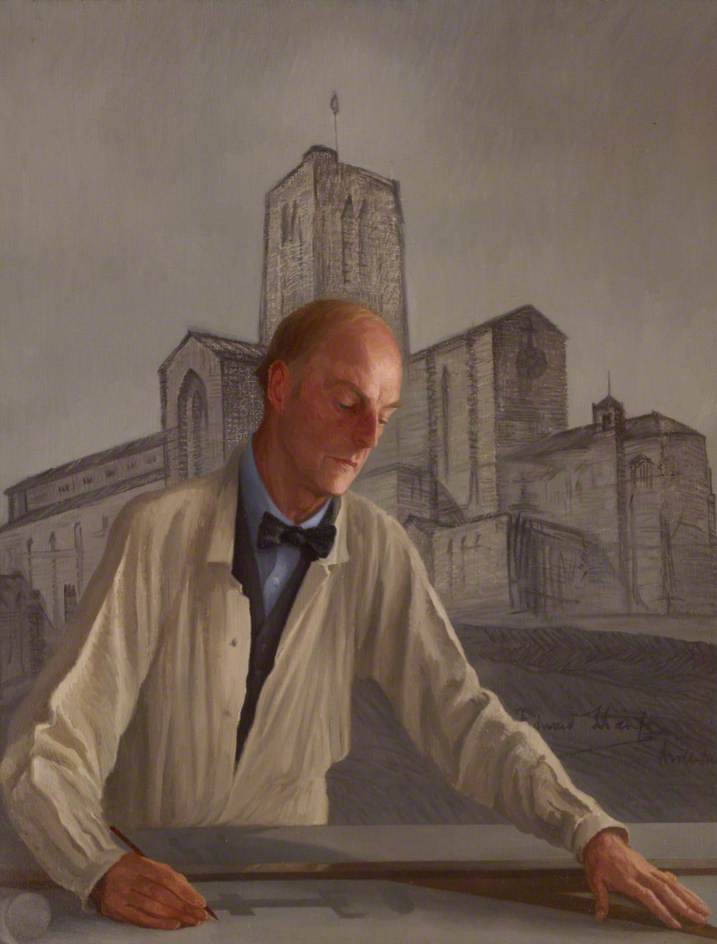 Sir Edward Maufe, RA, 1940 by Hannah Gluckstein Hannah Gluckstein ...